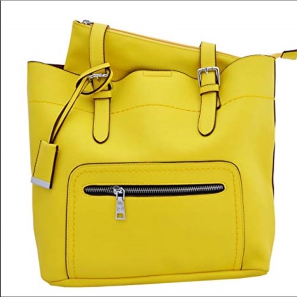 Moda | Bags | Large Lemon Yellow Tote | Poshmark